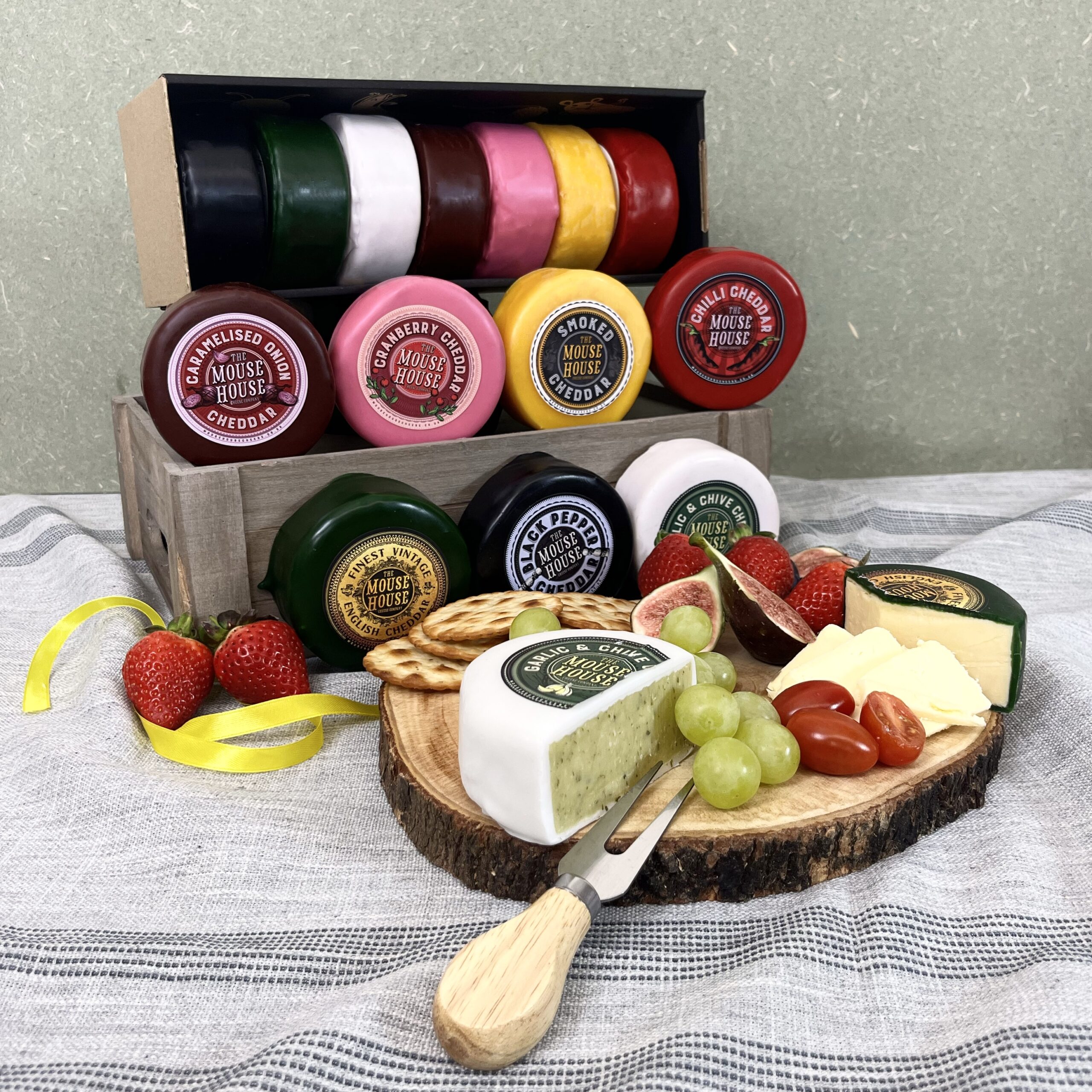 Rainbow Box - 7 Truckles of Cheese Delivered UK Wide - The Mouse House ...
